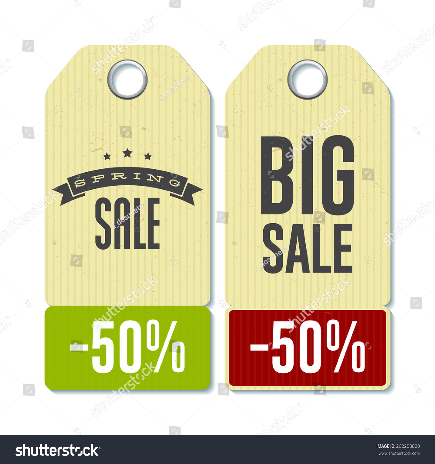 Spring Price Tag: vector de stock (libre de regalías) 262258820 ...