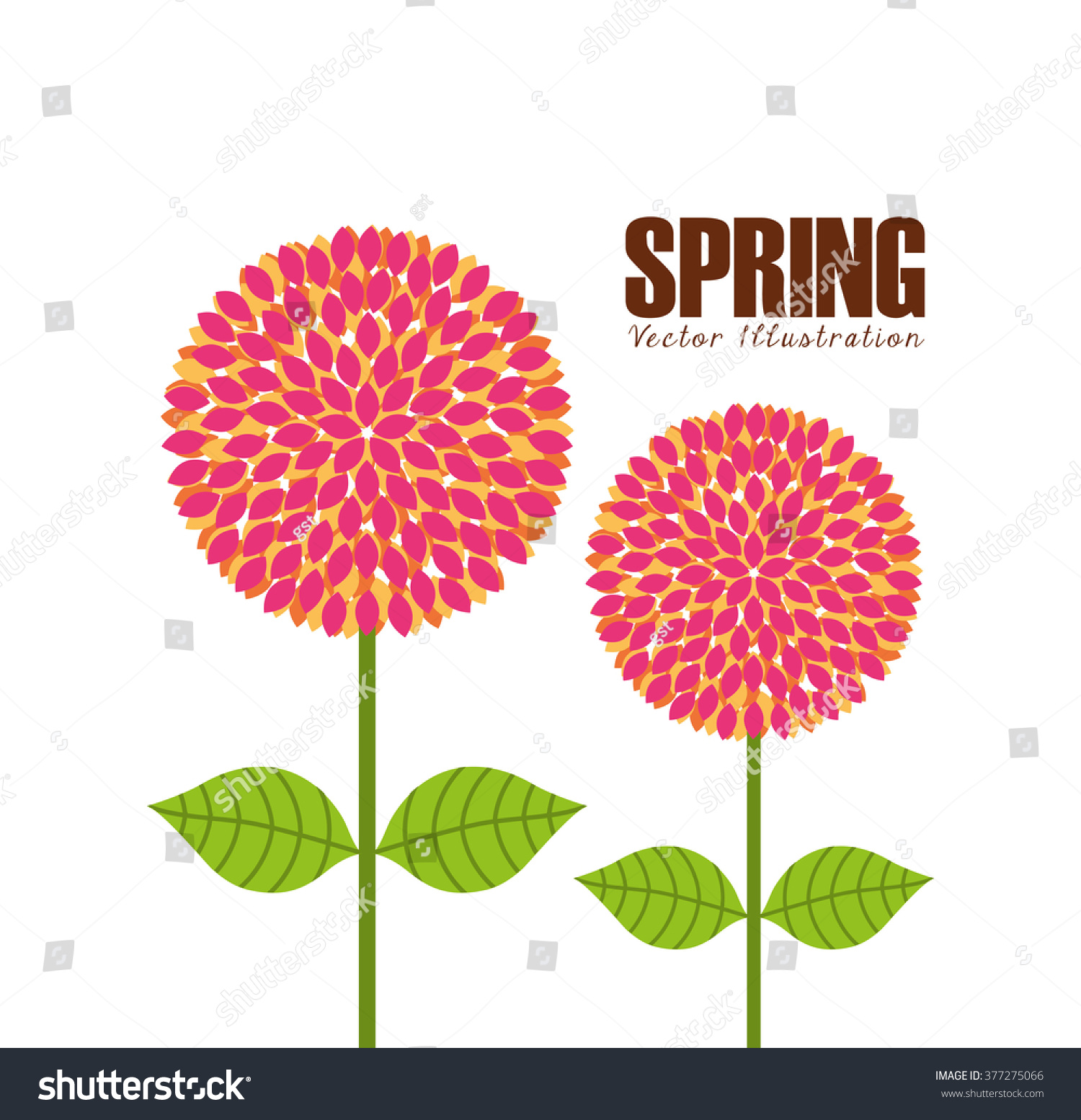 Spring Season Design Stock Vector (Royalty Free) 377275066 | Shutterstock