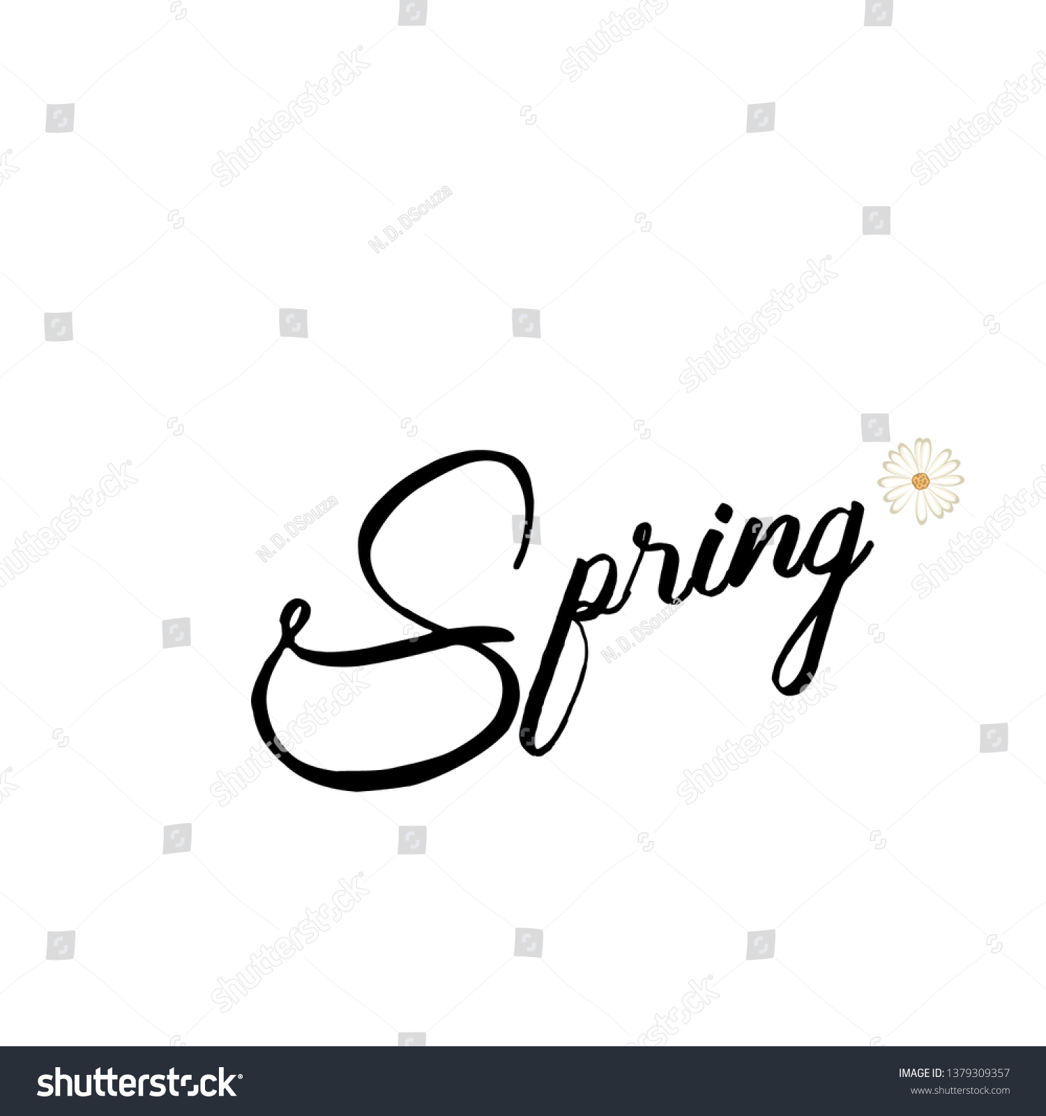 Spring Text Design New Spring Collection Stock Vector (Royalty Free ...