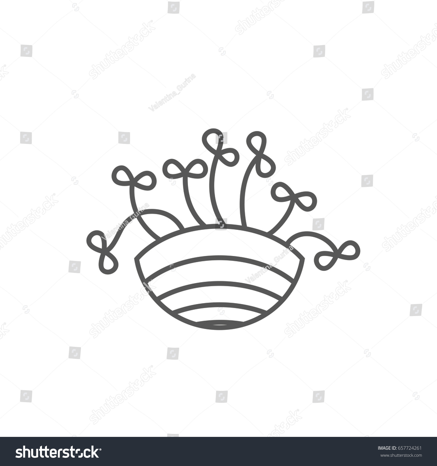 Sprout New Life Vector Logo Stock Vector (Royalty Free) 657724261 ...