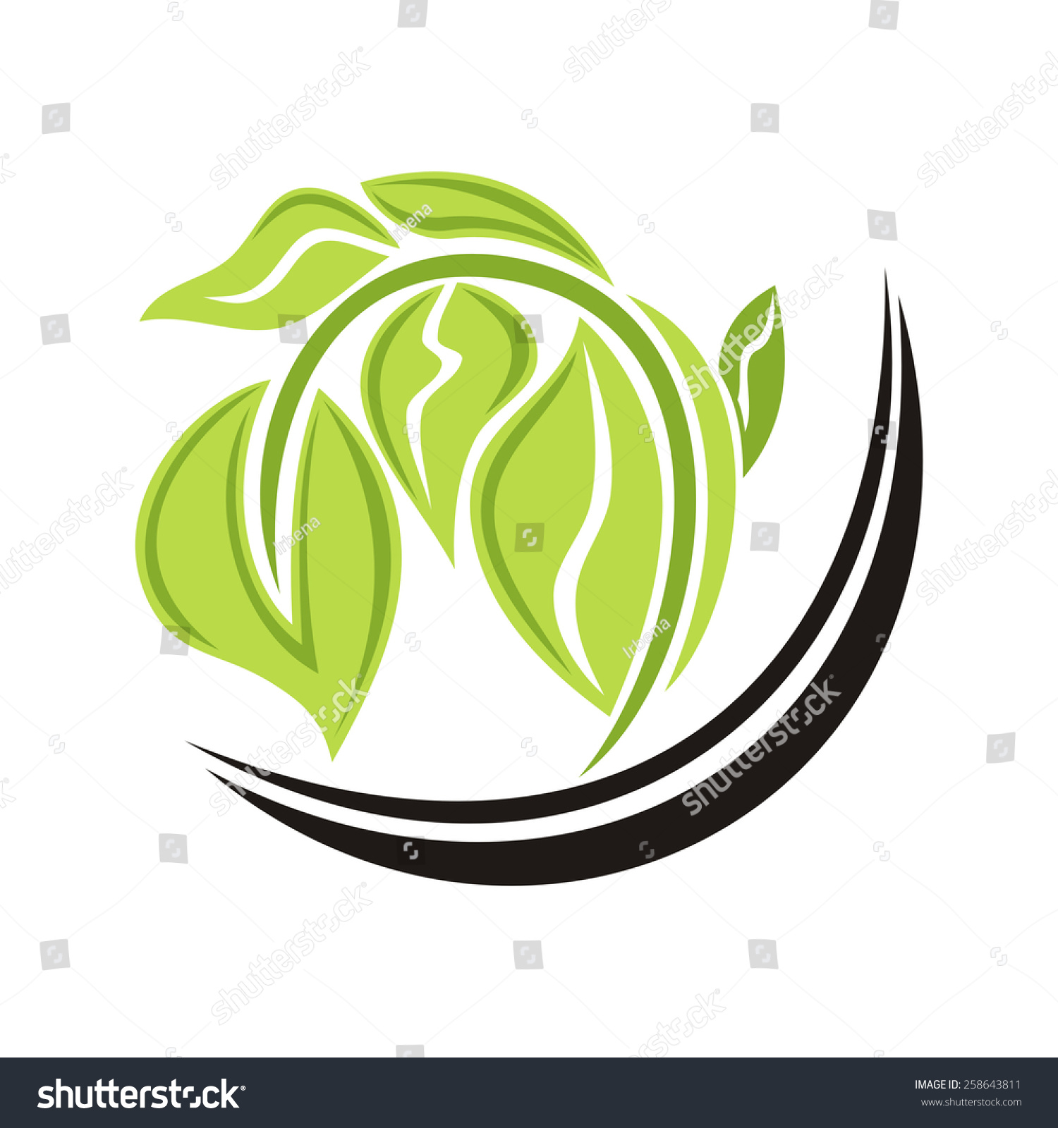 Sprout Sign Vector Illustration Stock Vector (Royalty Free) 258643811 ...