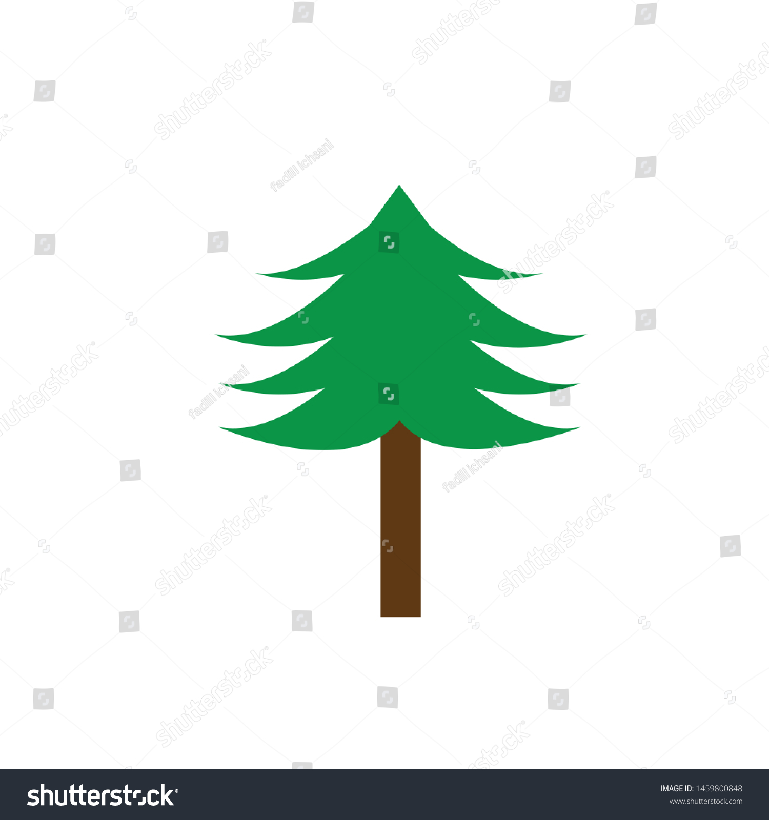Spruce Tree Logo Vector Design Stock Vector (Royalty Free) 1459800848 ...