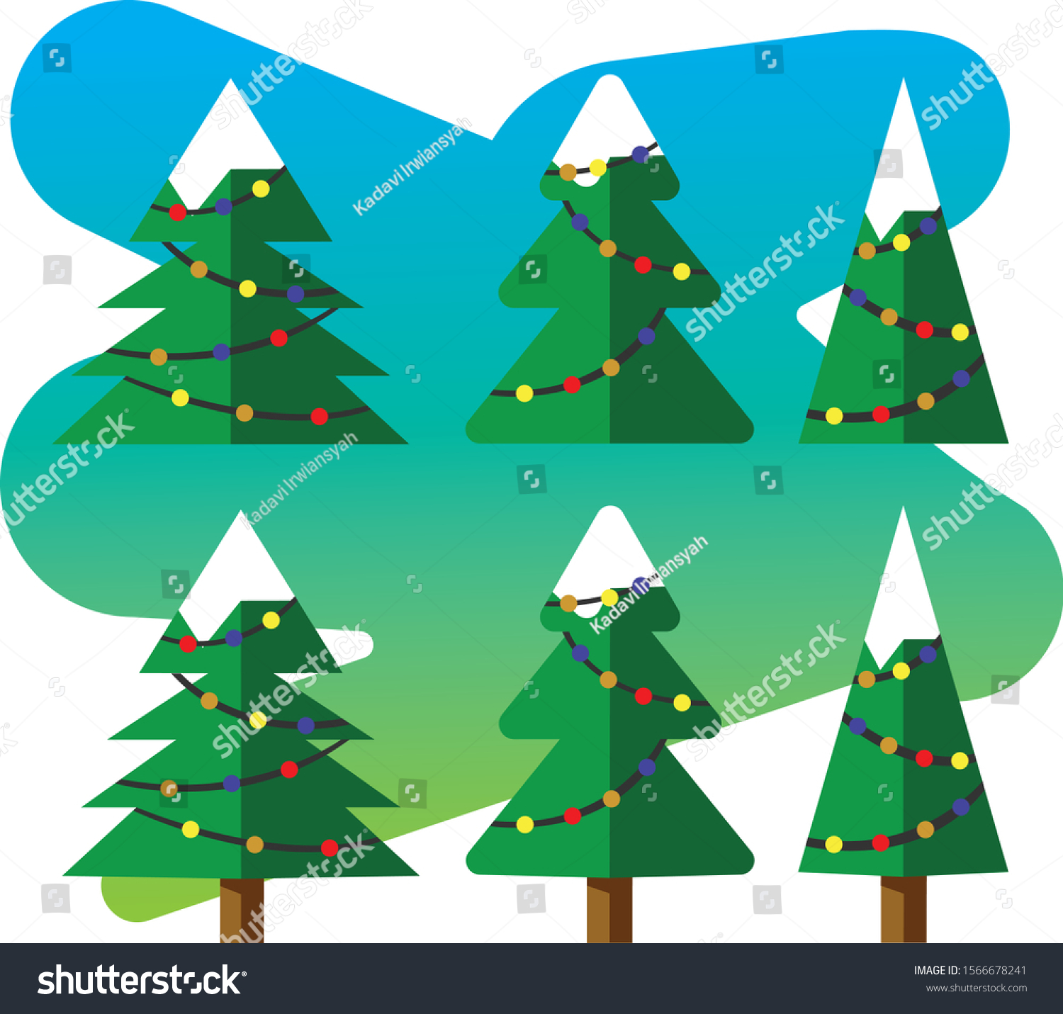 Spruce Vector Conceptual Design Stock Vector (Royalty Free) 1566678241