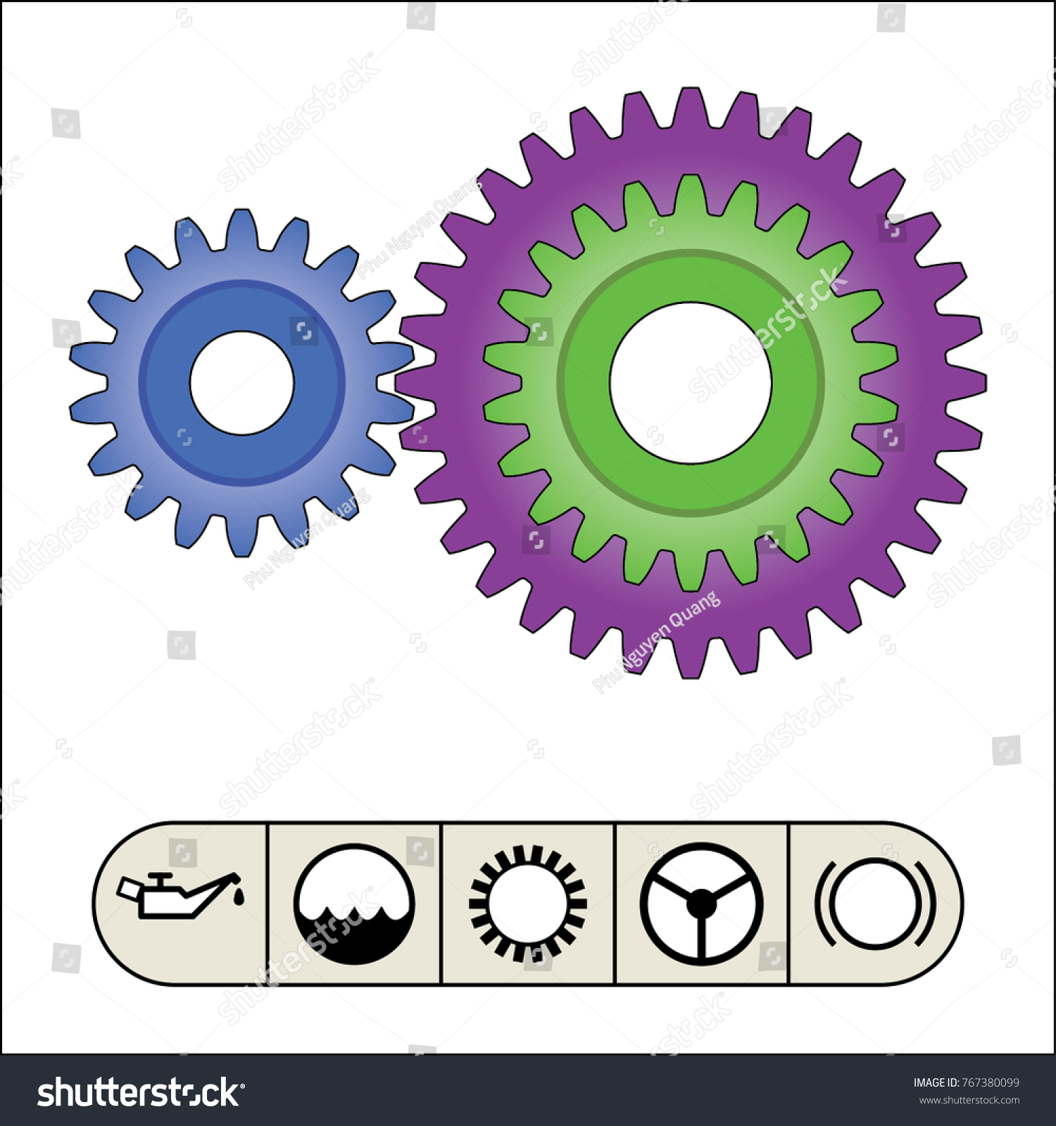 Spur Gear Instruments Control Systems Vector: เวกเตอร์สต็อก (ปลอดค่า ...