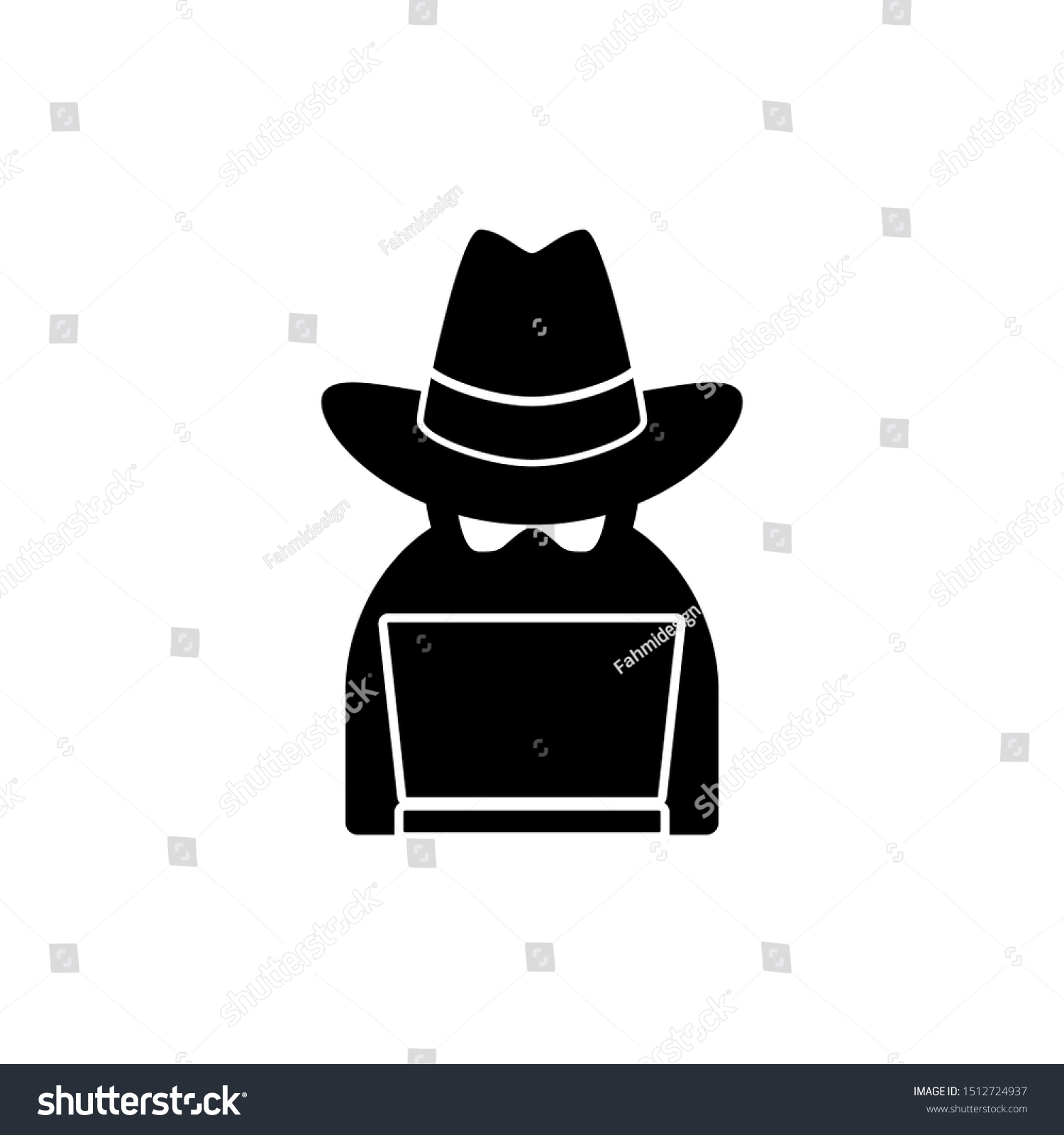 Spy Icon Vector Spy Vector Graphic Stock Vector (Royalty Free) 1512724937