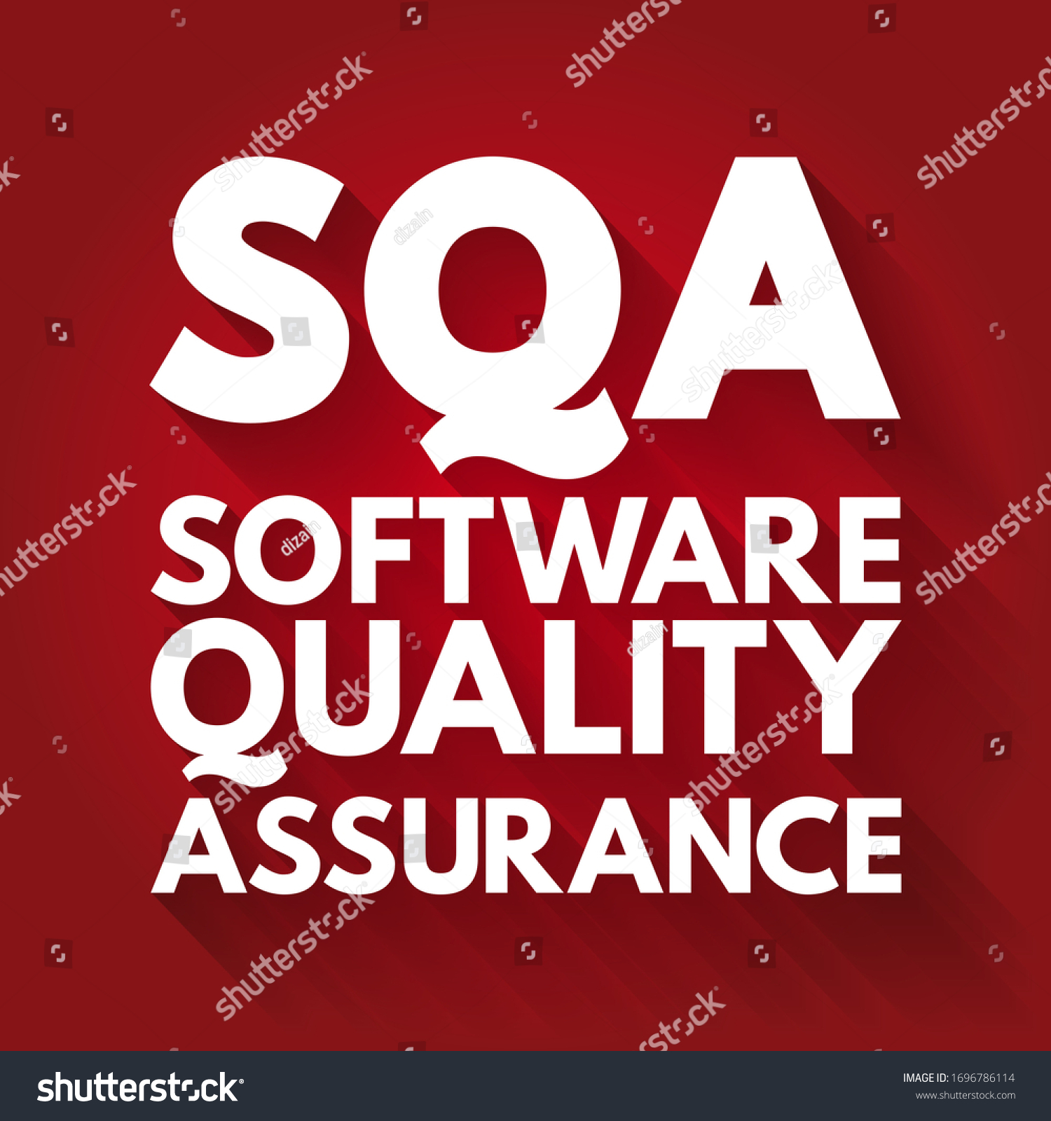 Sqa Software Quality Assurance Practice Monitoring Stock Vector