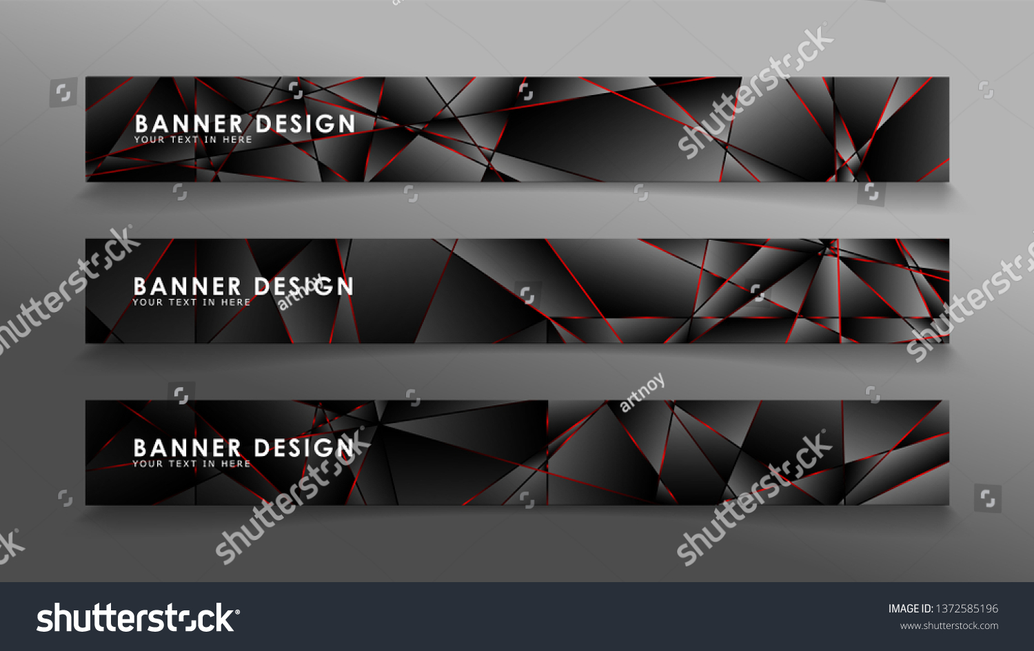 Square Banner Vector Collection Black Premium Stock Vector (Royalty ...