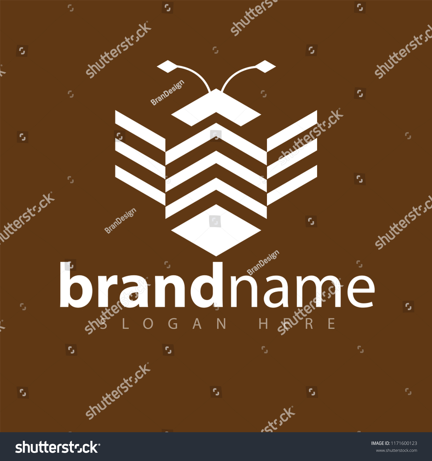 Square Bee Abstract Logo Vector Stock Stock Vector (Royalty Free ...