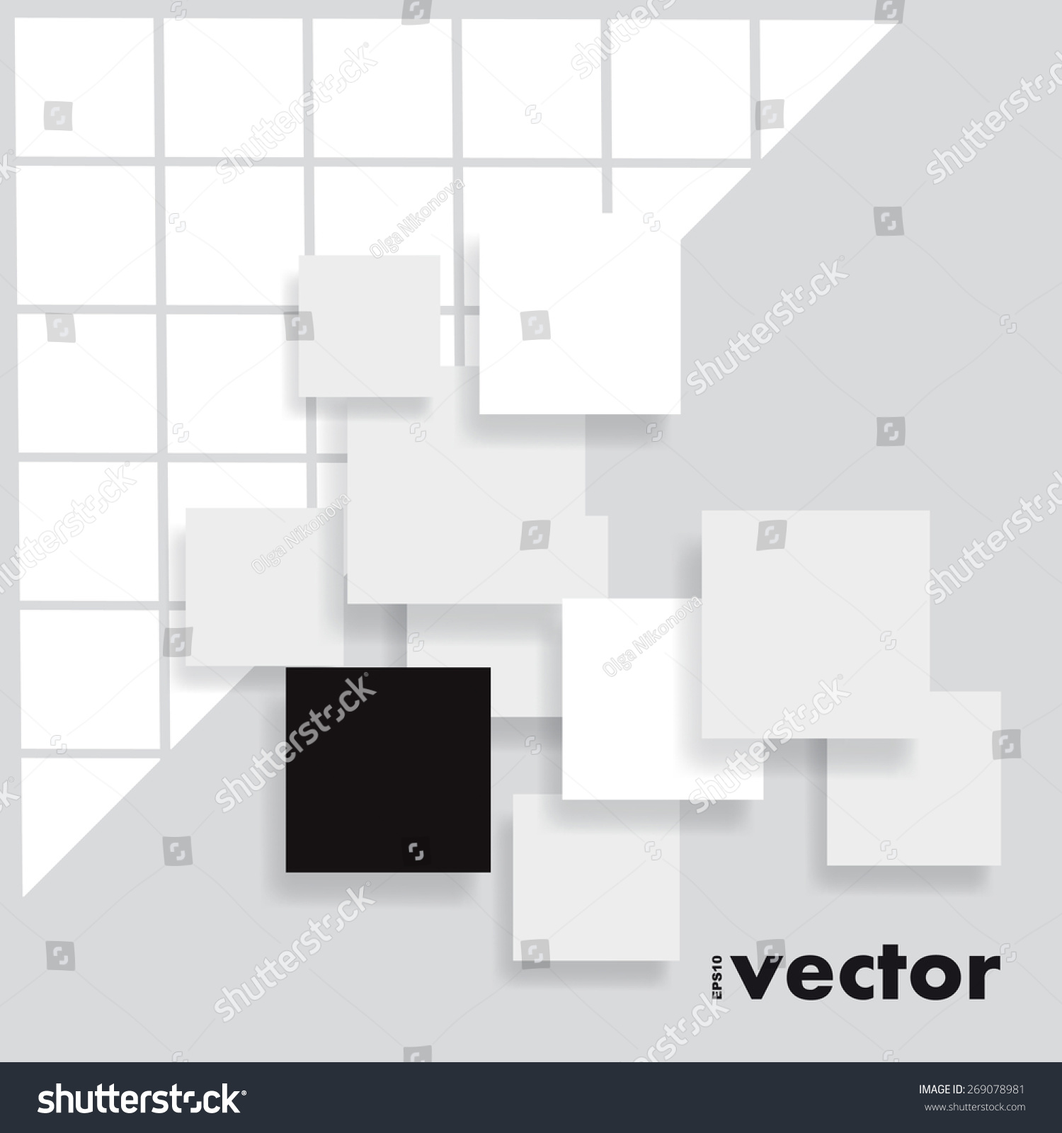 Square Blank Background Vector Design Concept Stock Vector (Royalty ...