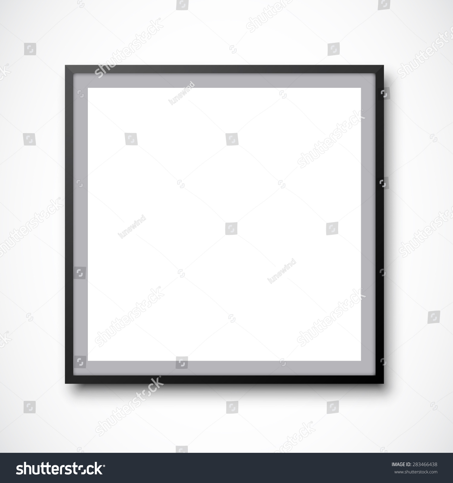 Square Format Paper Frame Design Thin Stock Vector (Royalty Free ...