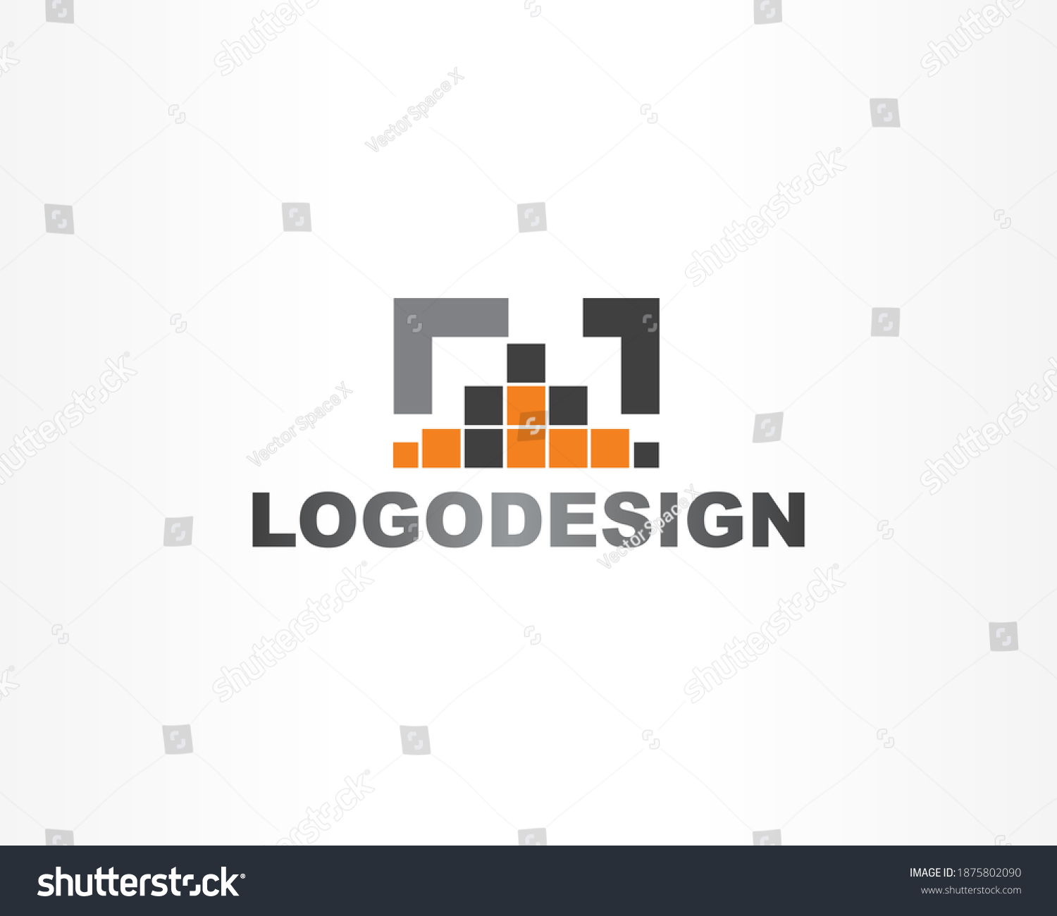 Square Icon Logo Design Template Stock Vector (Royalty Free) 1875802090 ...