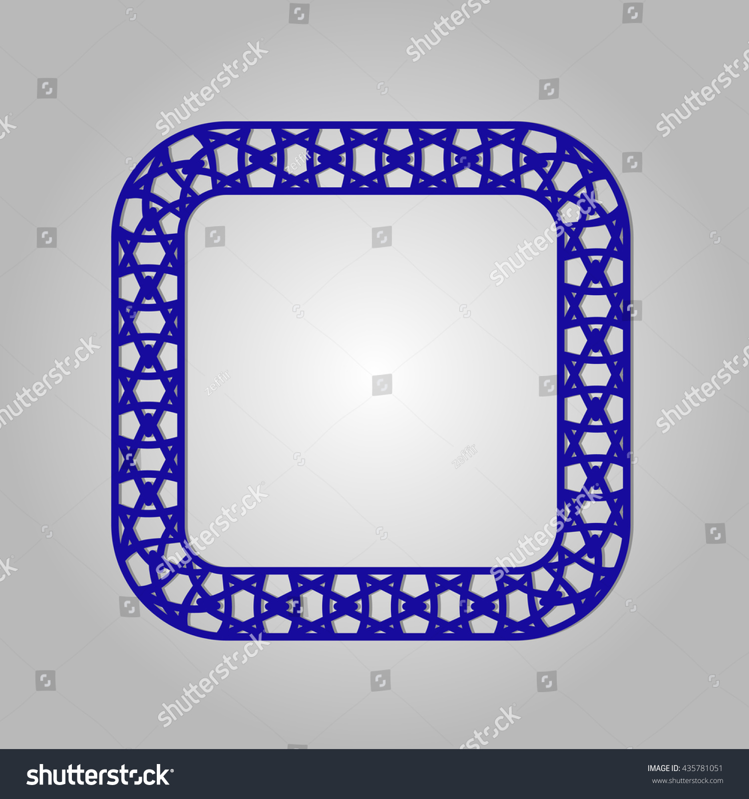 Square Laser Cut Frame Template Stock Vector (Royalty Free) 435781051 ...