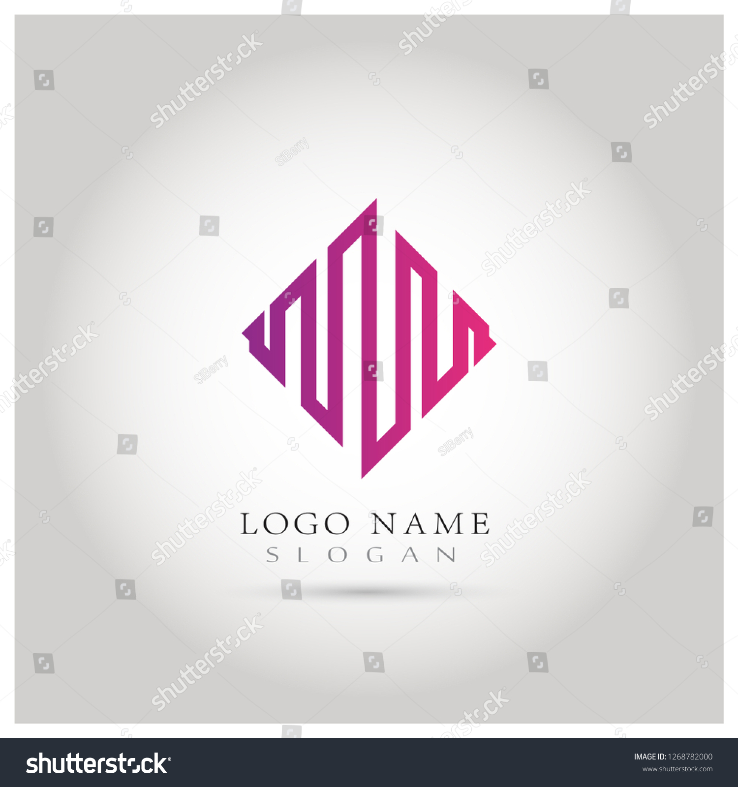 Square Line Decorative Logo Symbol Icon Stock Vector (Royalty Free ...