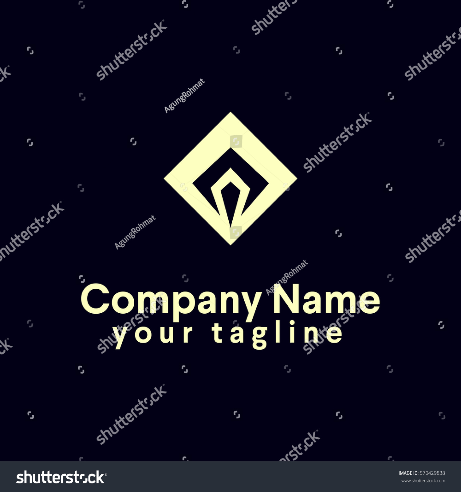 Square Logo Design Stock Vector (Royalty Free) 570429838 | Shutterstock