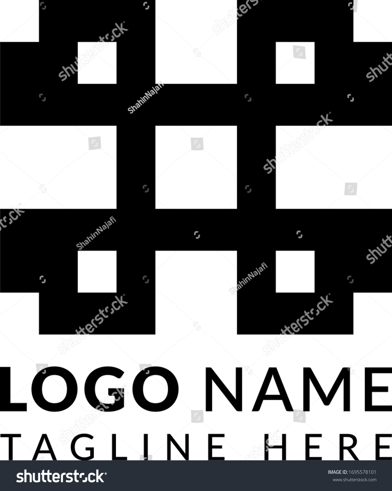Square Logo Square Logo Vector Creativity Stock Vector (Royalty Free ...