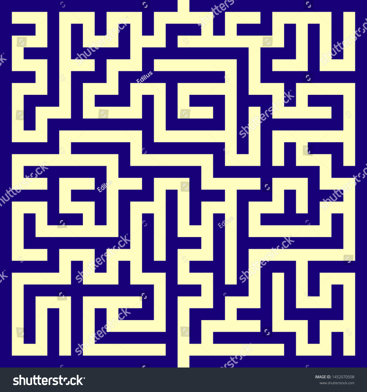 Square Maze Labyrinth Vector Illustration Stock Vector (Royalty Free ...