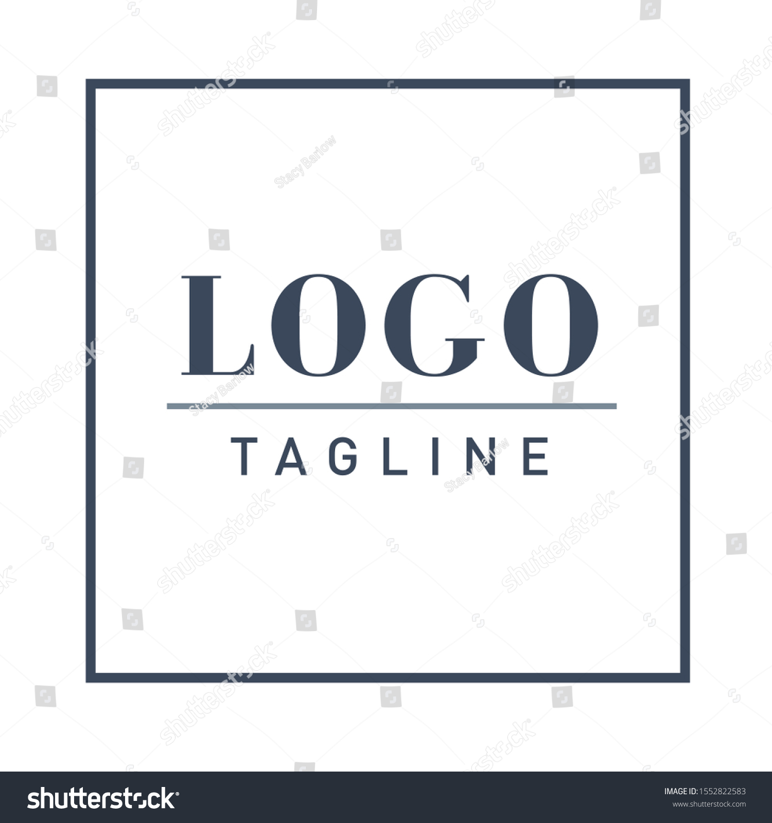 Square Modern Logo Template Design Stock Vector (Royalty Free ...