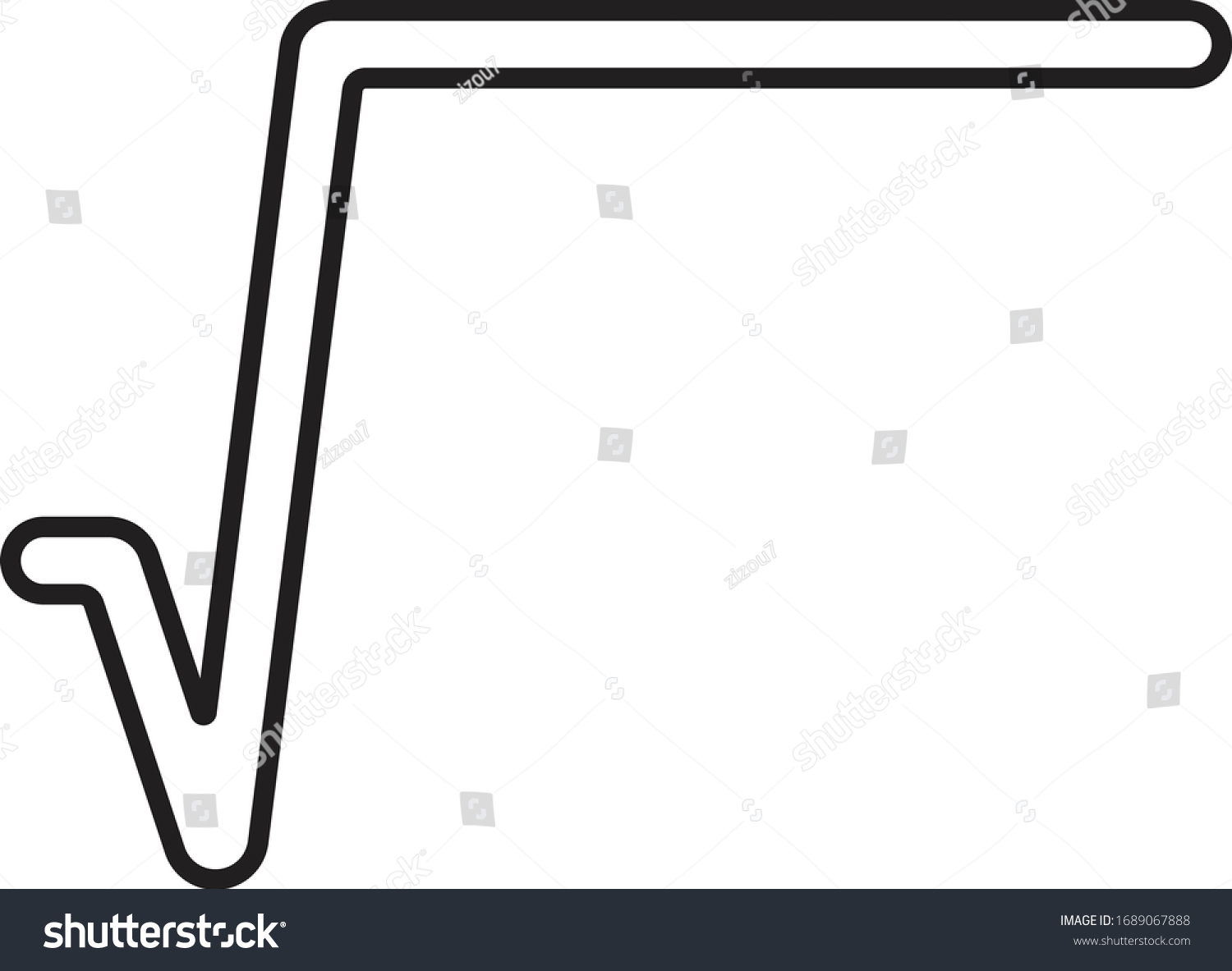 Square Root Icon On White Background Stock Vector (Royalty Free ...