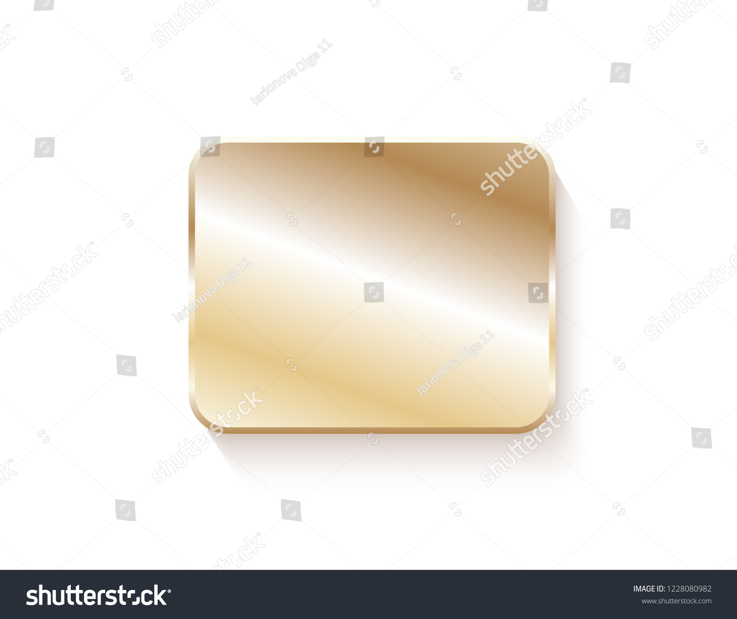 Square Sticker Rounded Corners Stock Vector (Royalty Free) 1228080982 ...