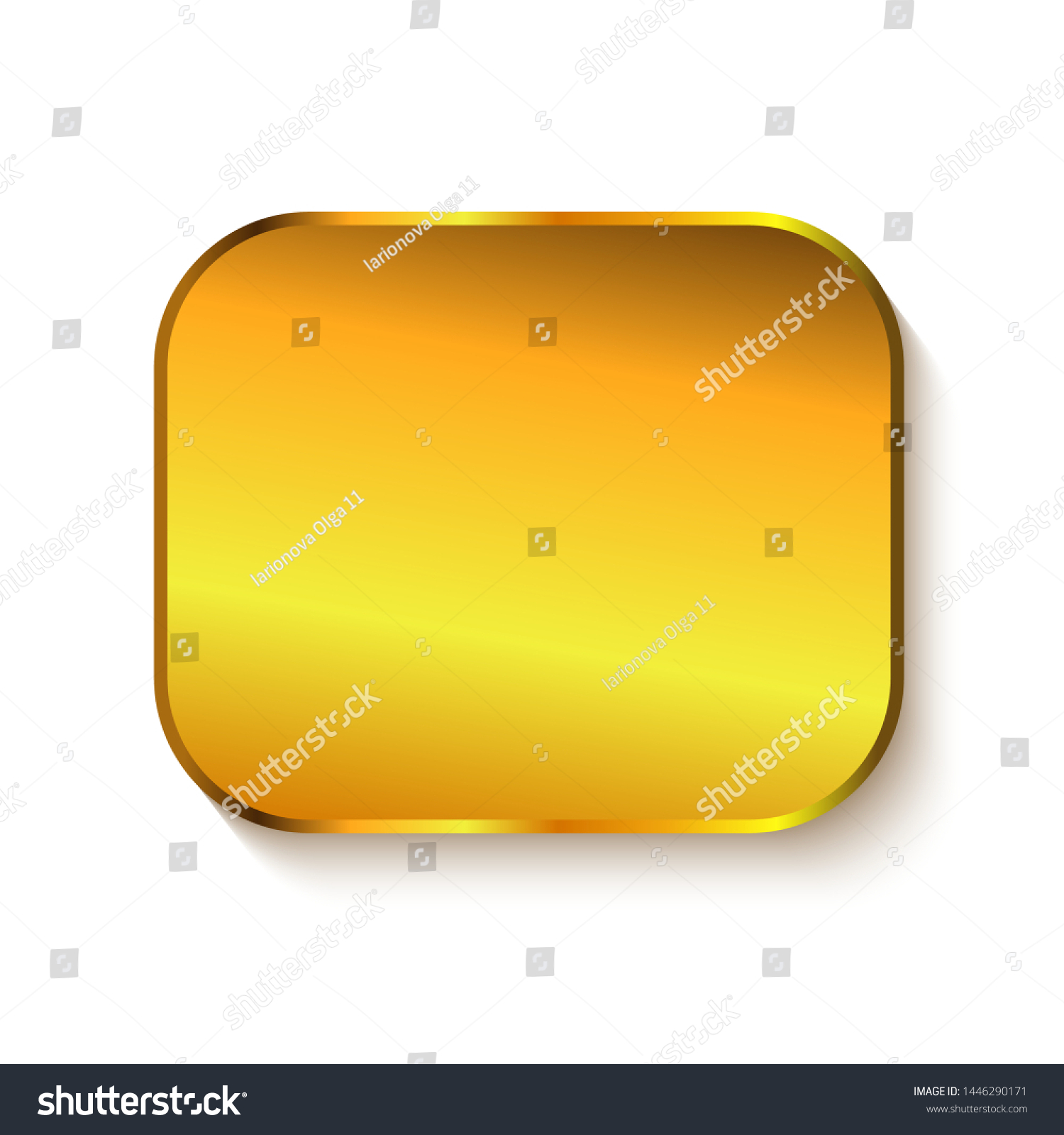 Square Sticker Rounded Corners Stock Vector (Royalty Free) 1446290171 ...