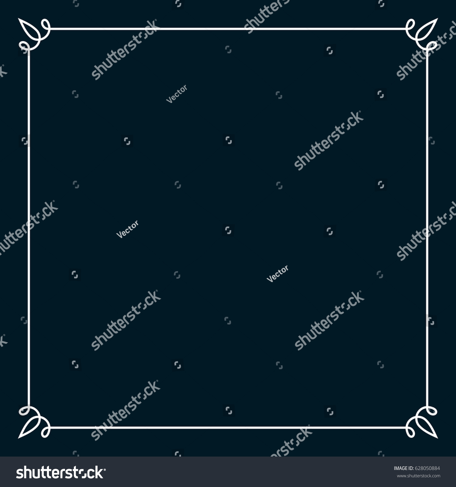 Square Tile Frame Border Line Vector Stock Vector (Royalty Free ...