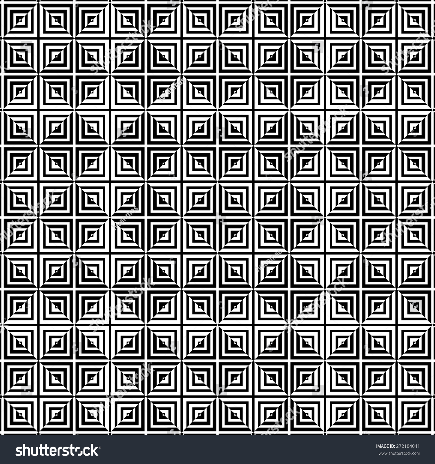 Square Tiles Pattern Black White Stock Vector (Royalty Free) 272184041 ...