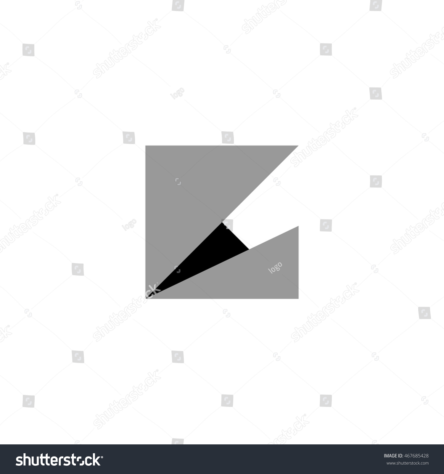 Square Triangle Logo Vector Stock Vector (Royalty Free) 467685428 ...