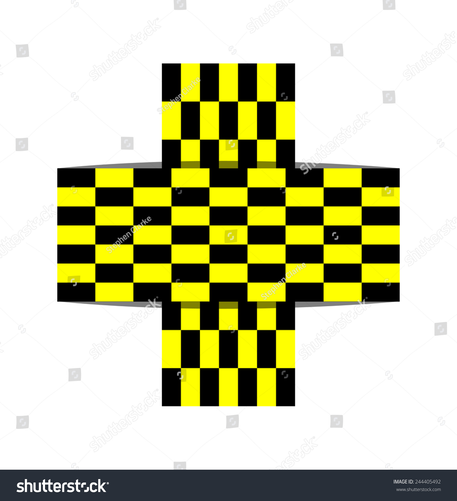 Squares Crossed Over Squares On Plain Stock Vector (Royalty Free) 244405492