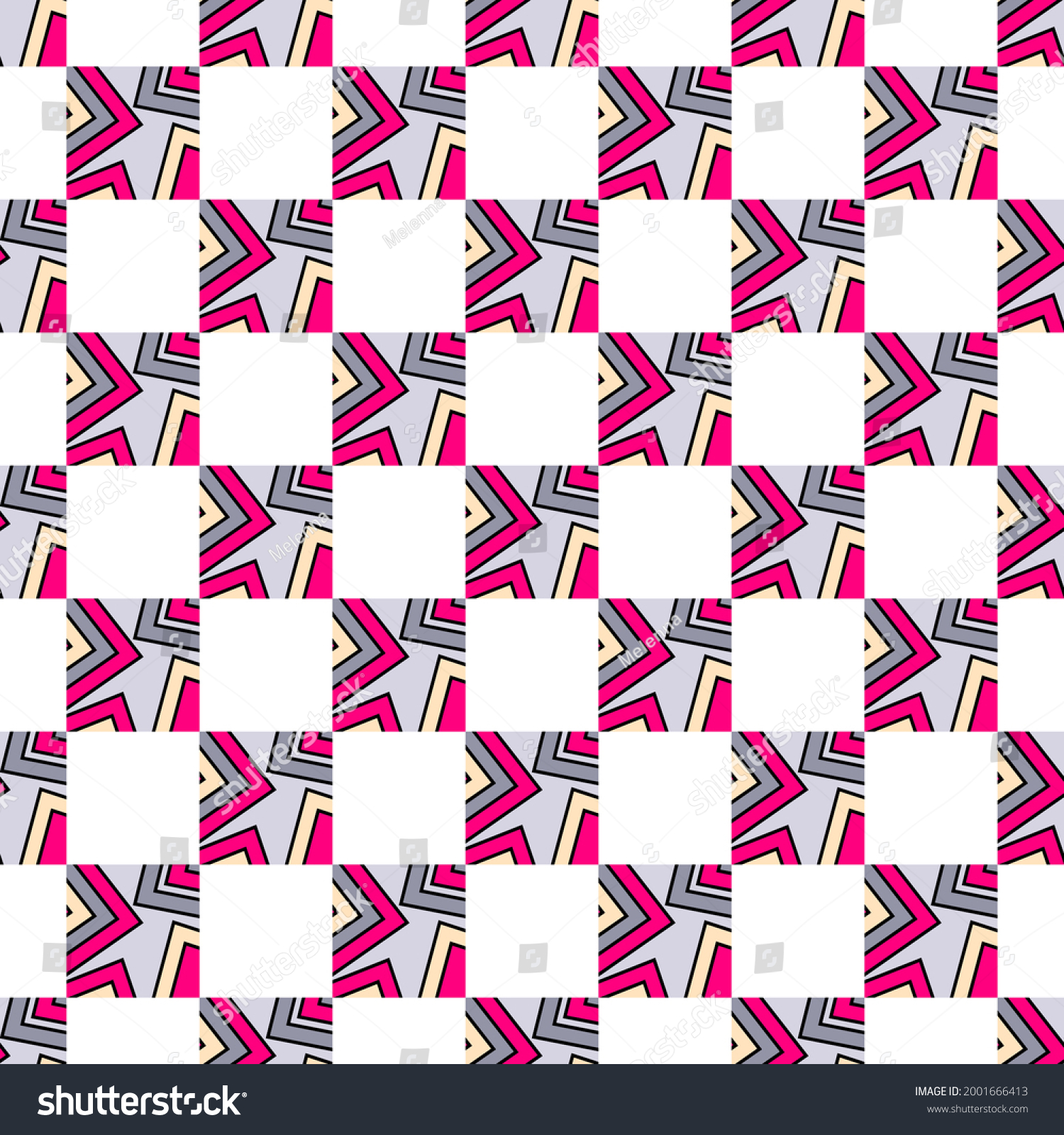 Squares Patterns Staggered Order Seamless Background Stock Vector ...