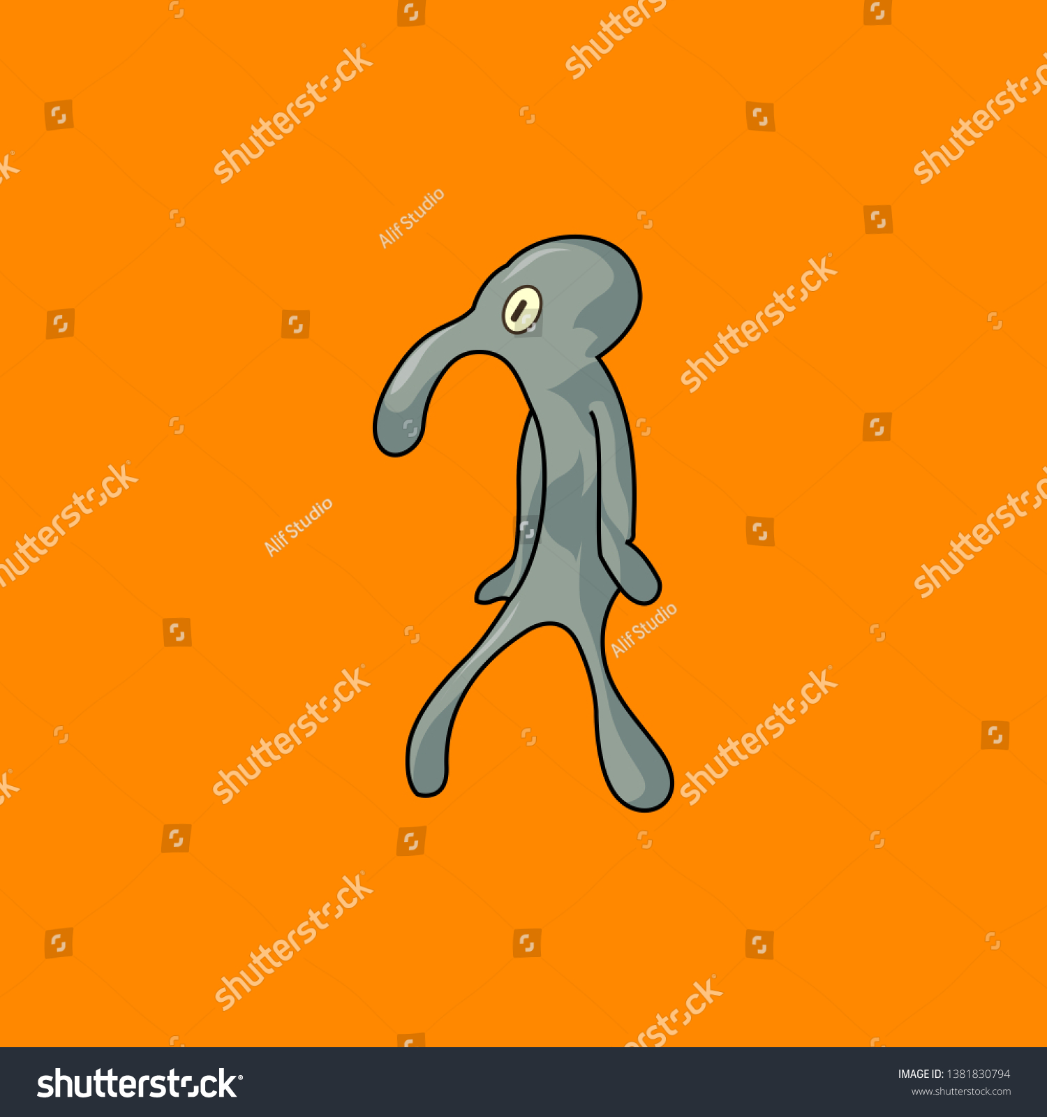 Squidward Images, Stock Photos & Vectors | Shutterstock