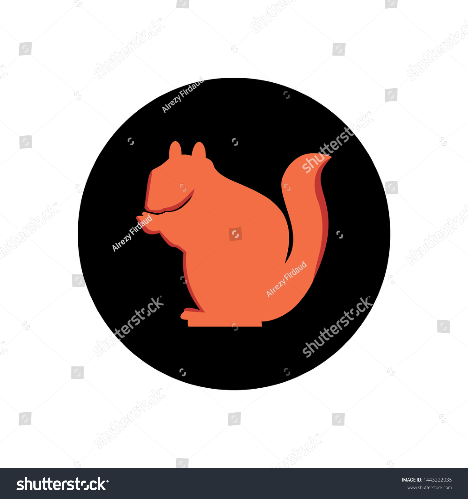Squirrel Animal Simple Image Logo Icon Stock Vector (Royalty Free ...