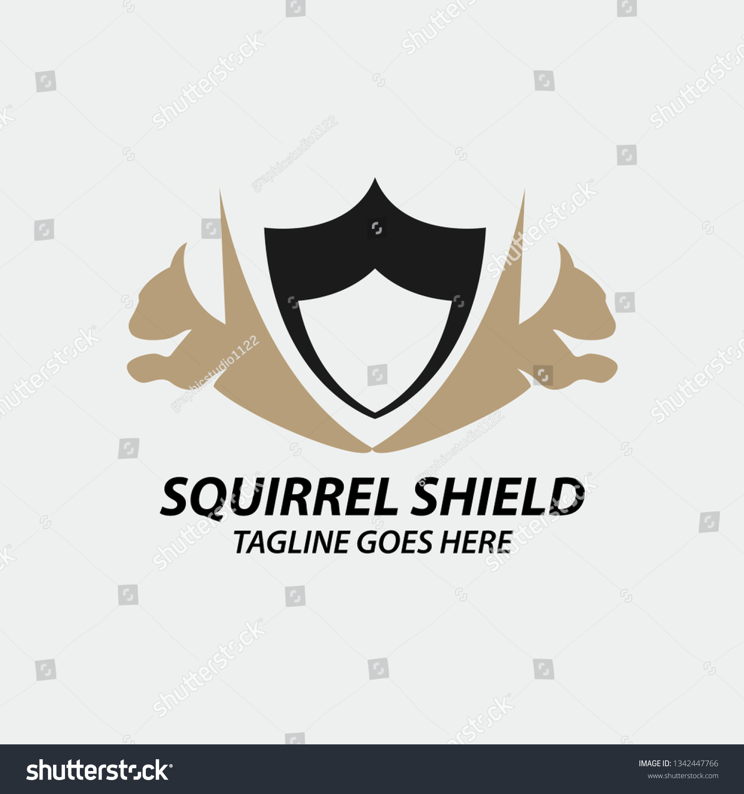 Squirrel Logo Design Template Vector Illustration Stock Vector (Royalty ...