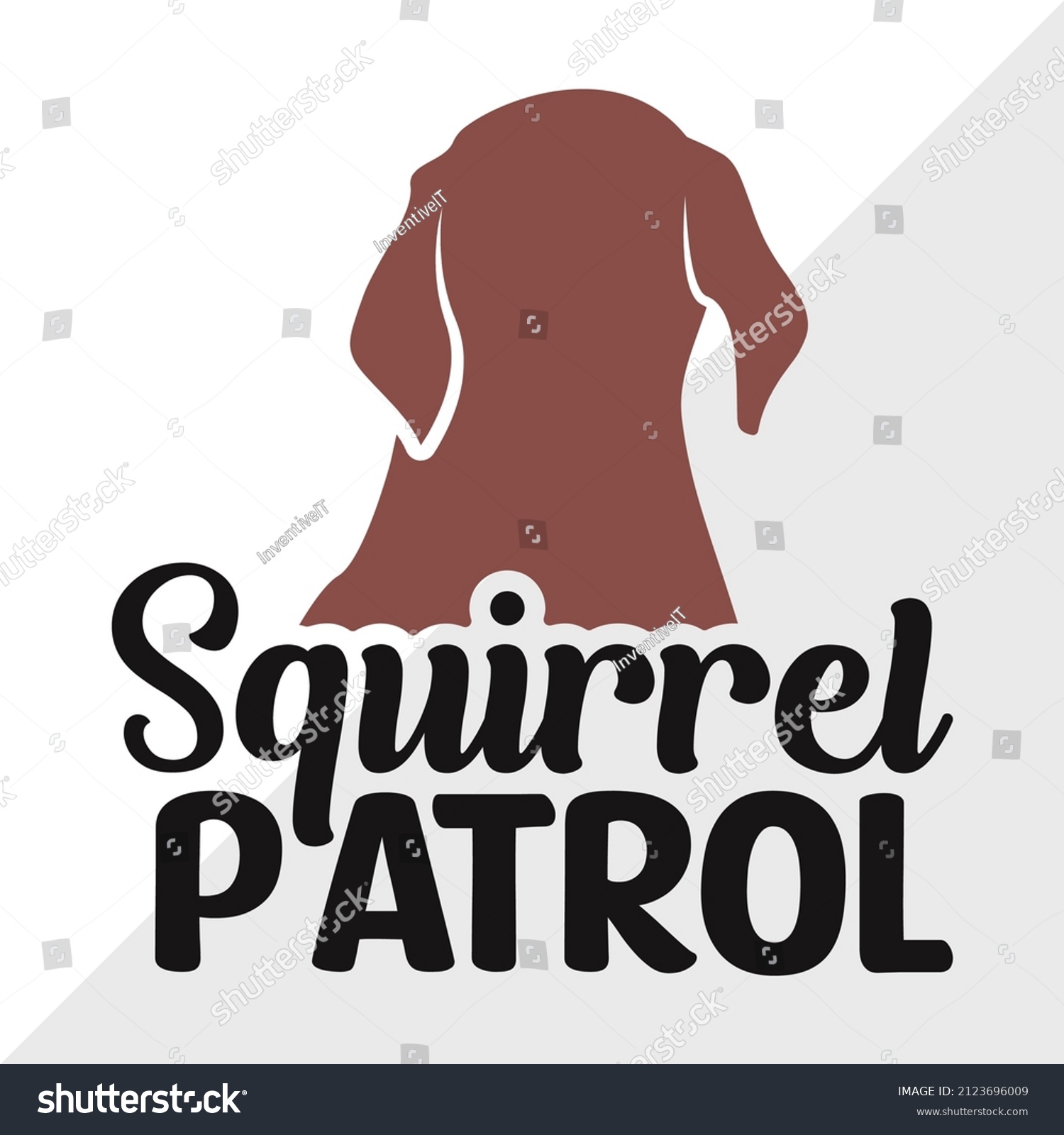 Squirrel Patrol Printable Vector Illustration Stock Vector (Royalty ...