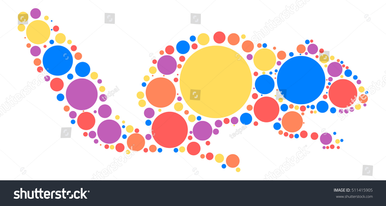 Squirrel Shape Vector Design By Color Stock Vector (Royalty Free ...