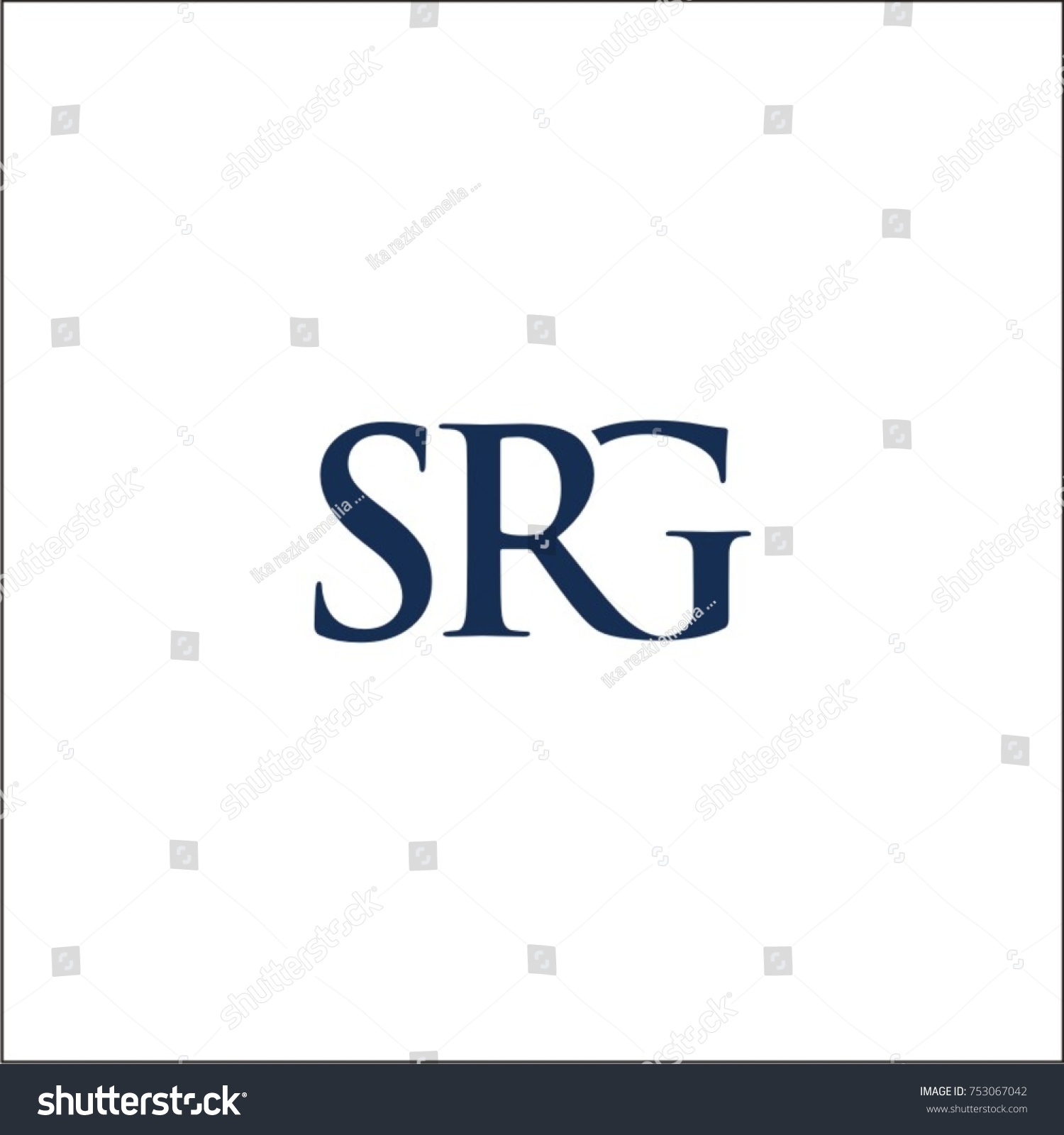 Srg Logo Designs Stock Vector (Royalty Free) 753067042