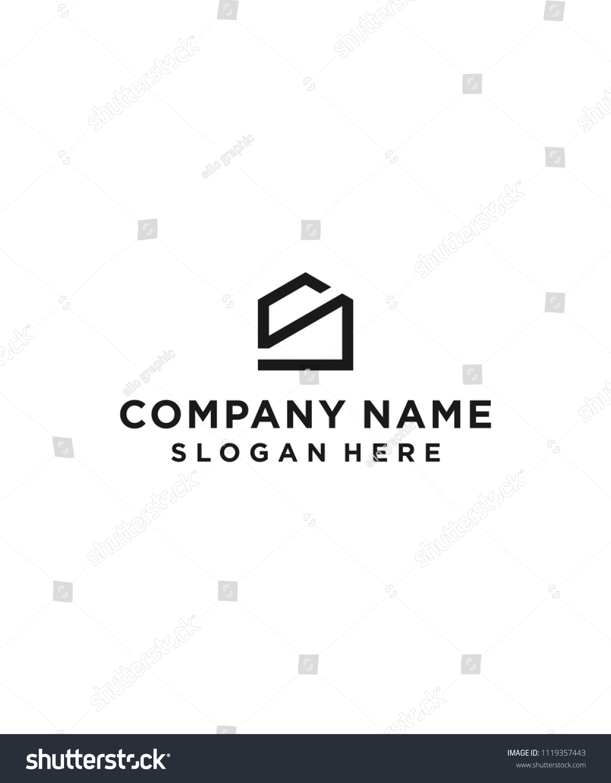Ss Home Logo Stock Vector (Royalty Free) 1119357443 | Shutterstock