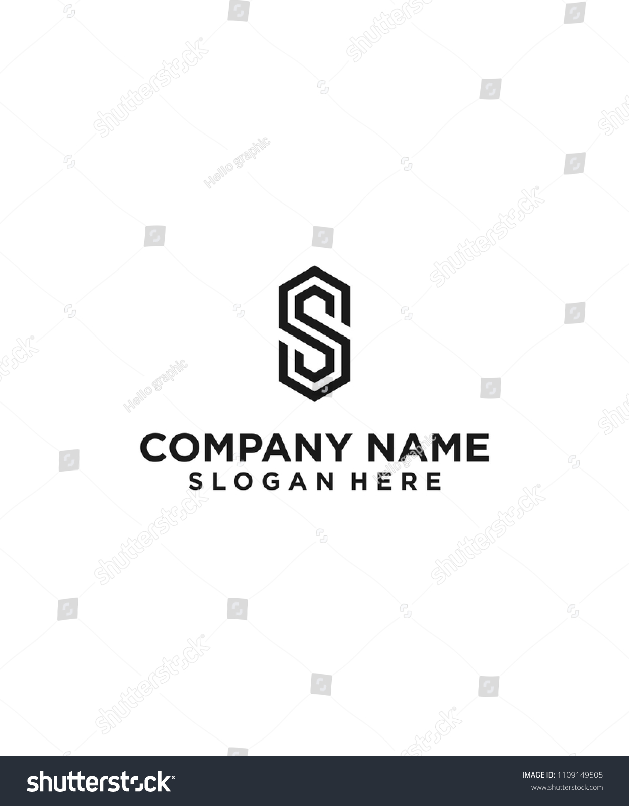 Ss Infinity Hexagon Logo 스톡 벡터(로열티 프리) 1109149505 | Shutterstock