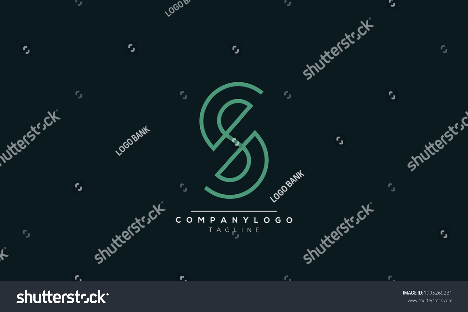 Ss Initials Monogram Letter Text Alphabet Stock Vector (Royalty Free ...