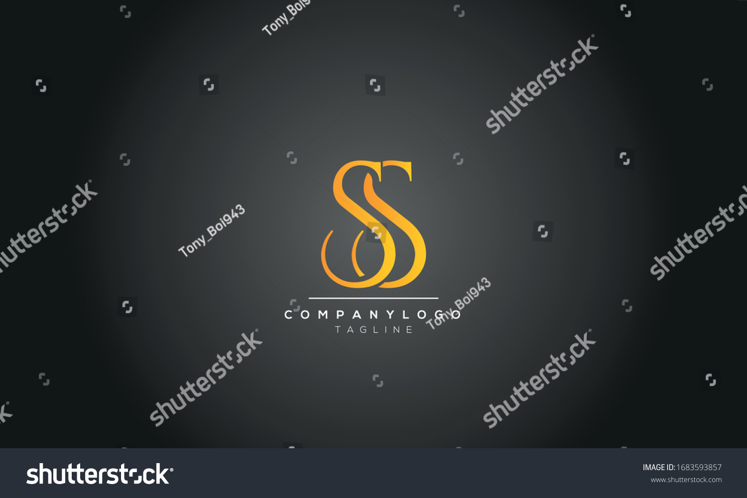 Ss Letter Logo Design Template Vector Stok Vektör (Telifsiz) 1683593857 ...