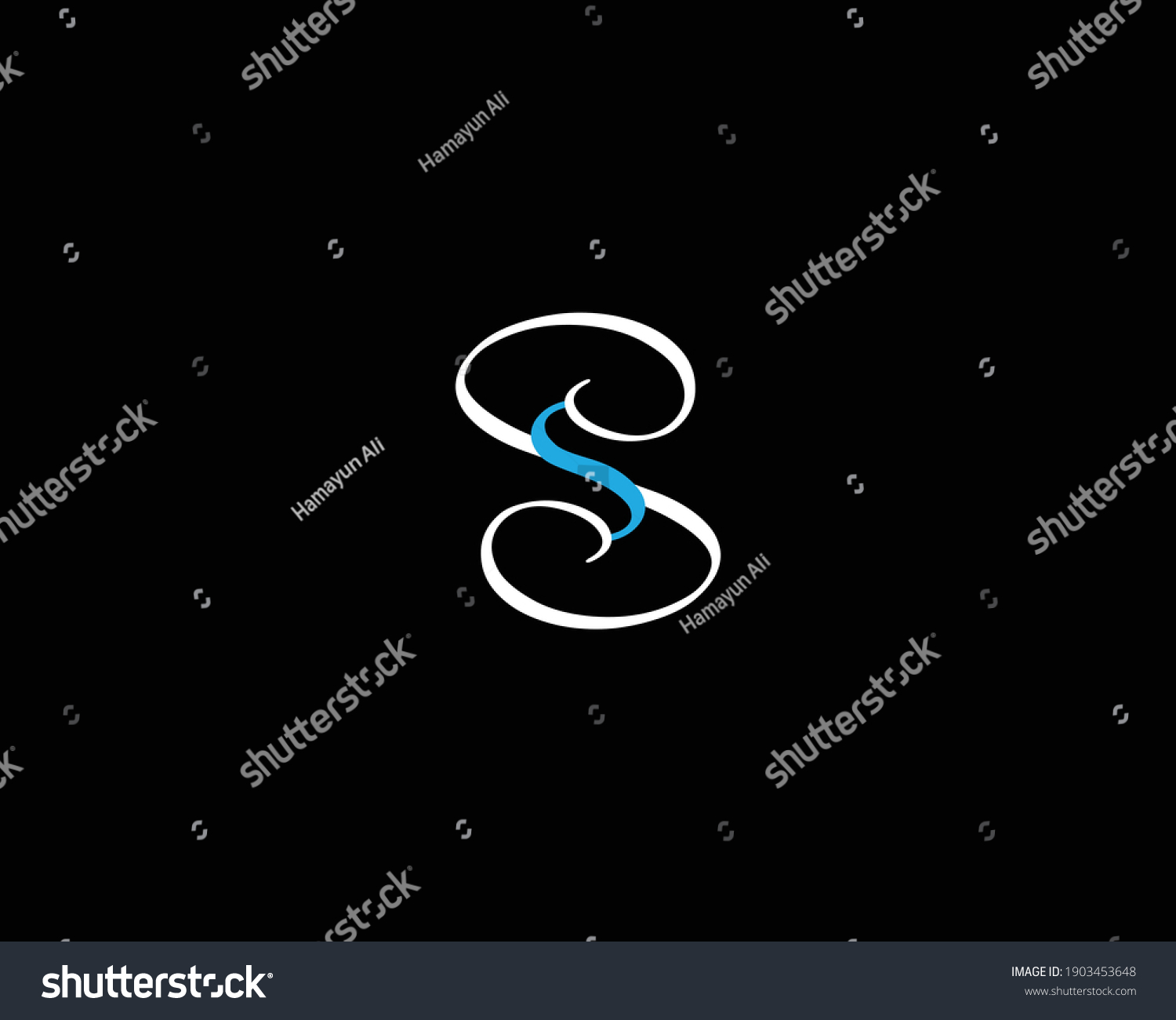 Ss Letter Logo Design Vector Template Stock Vector (Royalty Free ...