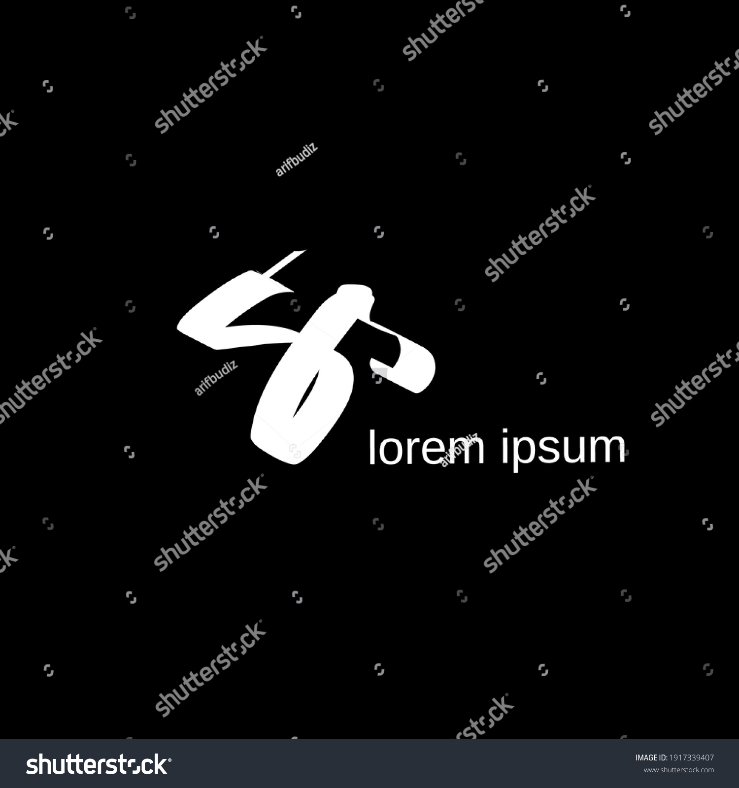 Ss Signature Initial Logo Template Vector Stock Vector (Royalty Free ...