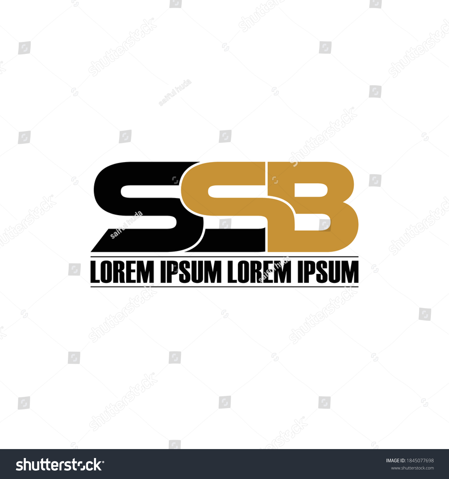 Ssb Letter Monogram Logo Design Vector: เวกเตอร์สต็อก (ปลอดค่าลิขสิทธิ์ ...