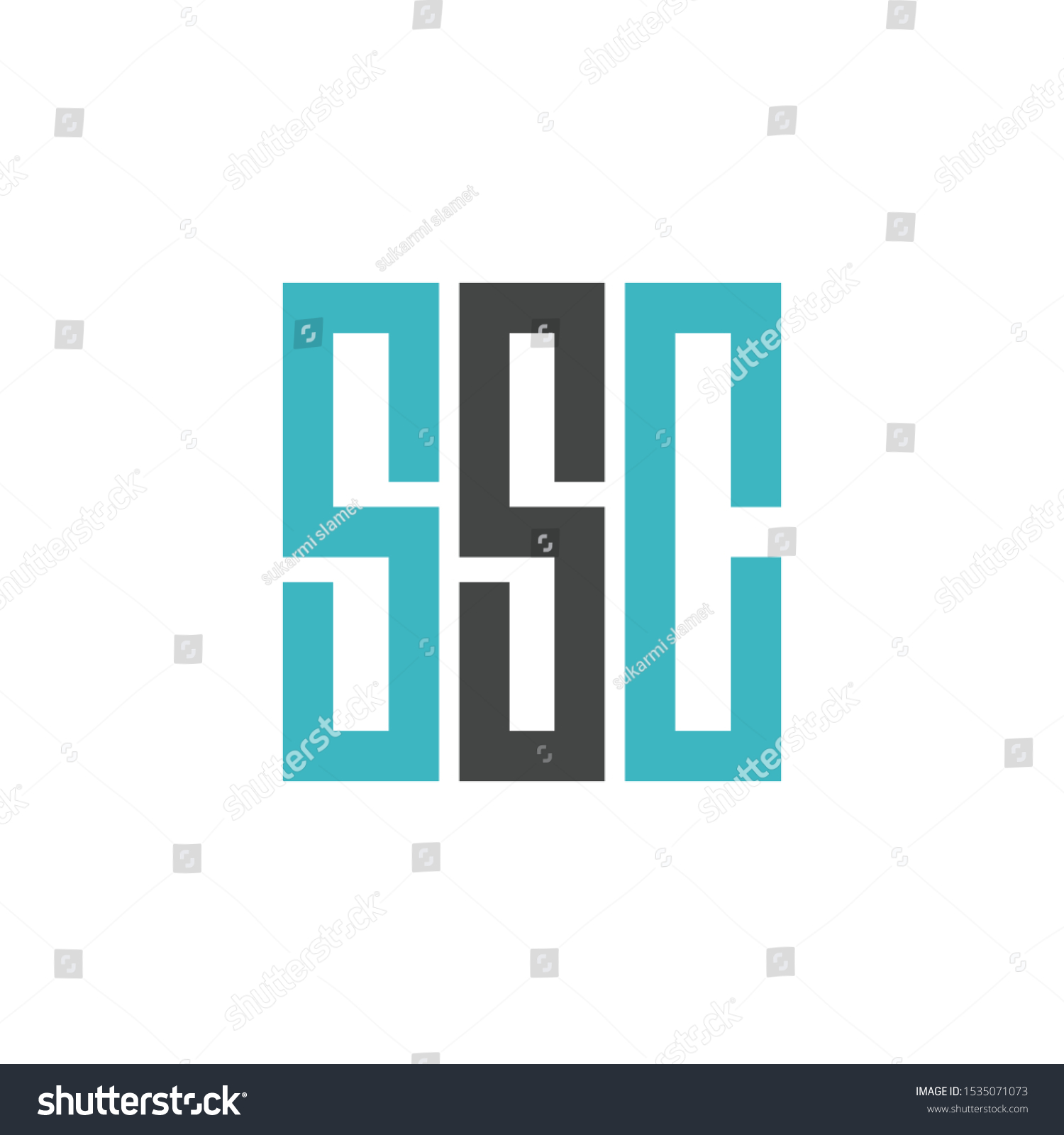 Ssc Logo Design Branding Vector Stock Vector (Royalty Free) 1535071073