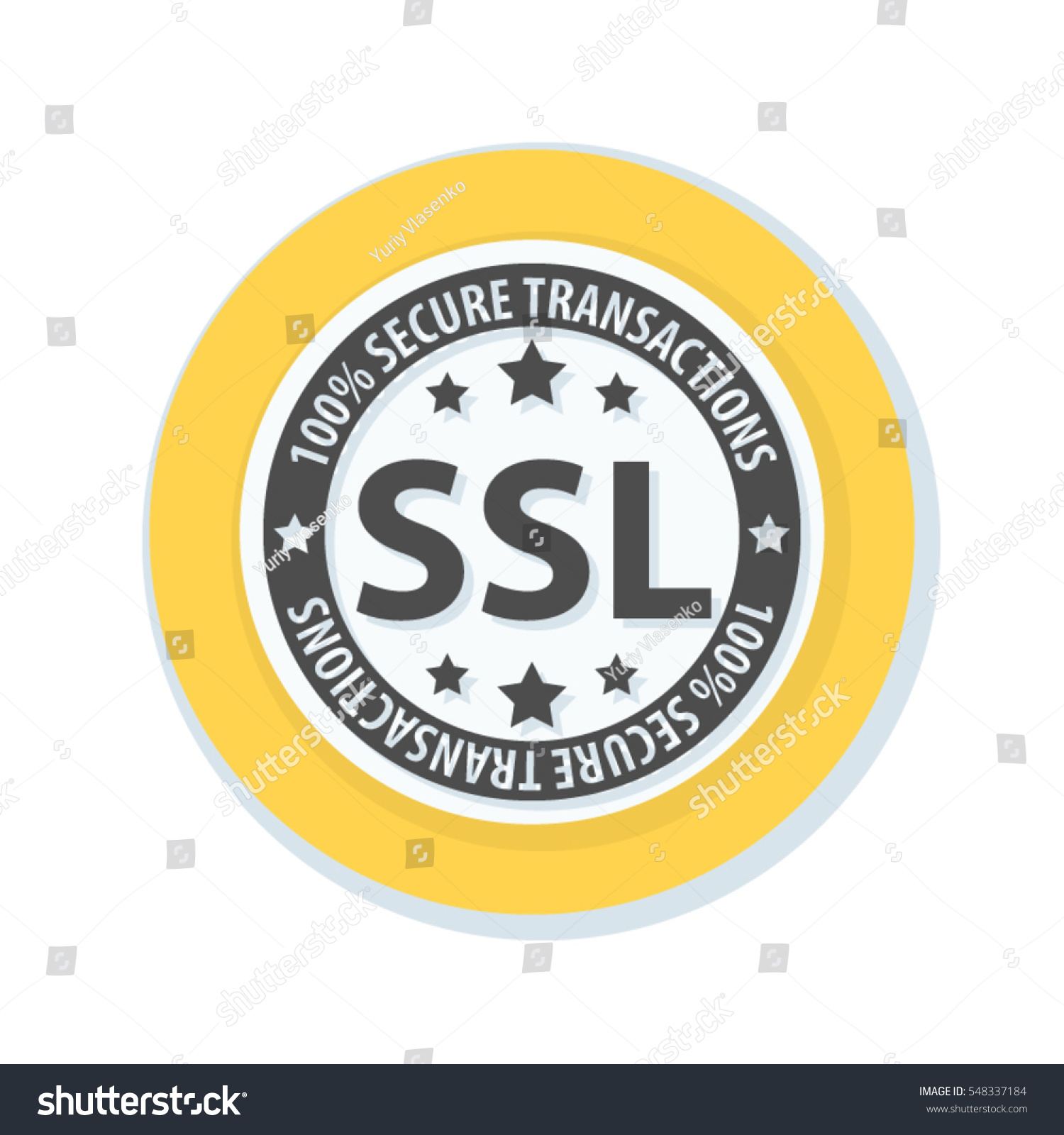 Ssl 100 Safety Guarantee Stock Vector (Royalty Free) 548337184 ...