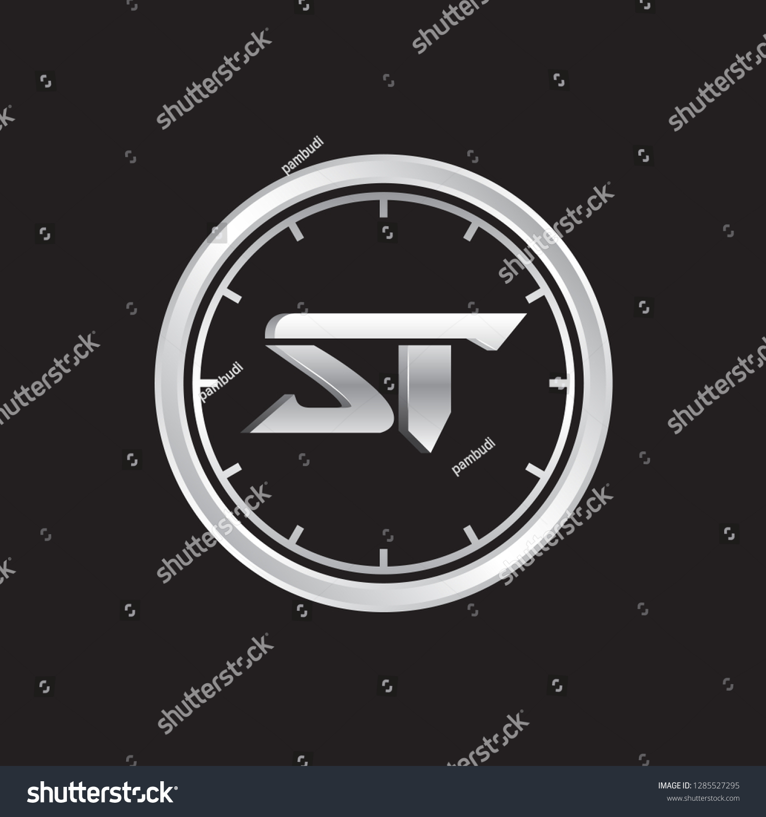 St Letter Vector Logo Template Stock Vector (Royalty Free) 1285527295 ...
