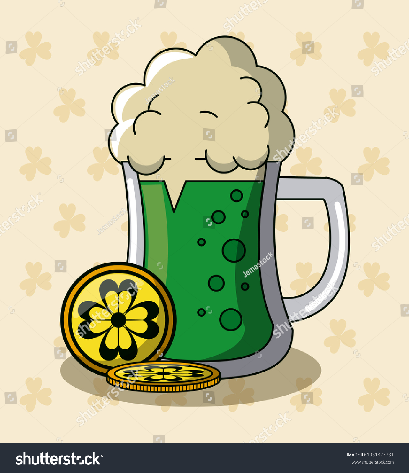 St Patricks Day Cartoons Stock Vector (Royalty Free) 1031873731 ...