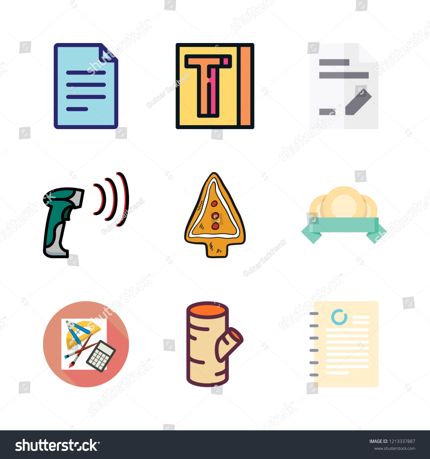 Stack Icon Set Vector Set About Stock Vector (Royalty Free) 1213337887 ...