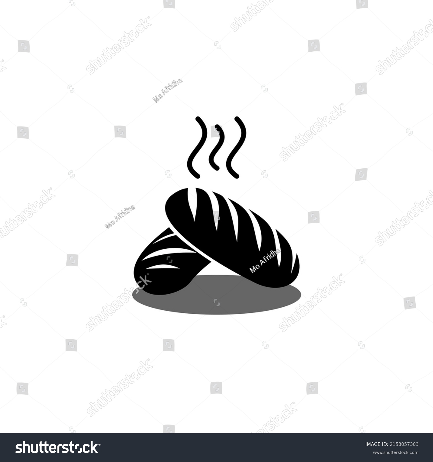 Stacked Two Long Buns Icon Logo Stock Vector (Royalty Free) 2158057303 ...