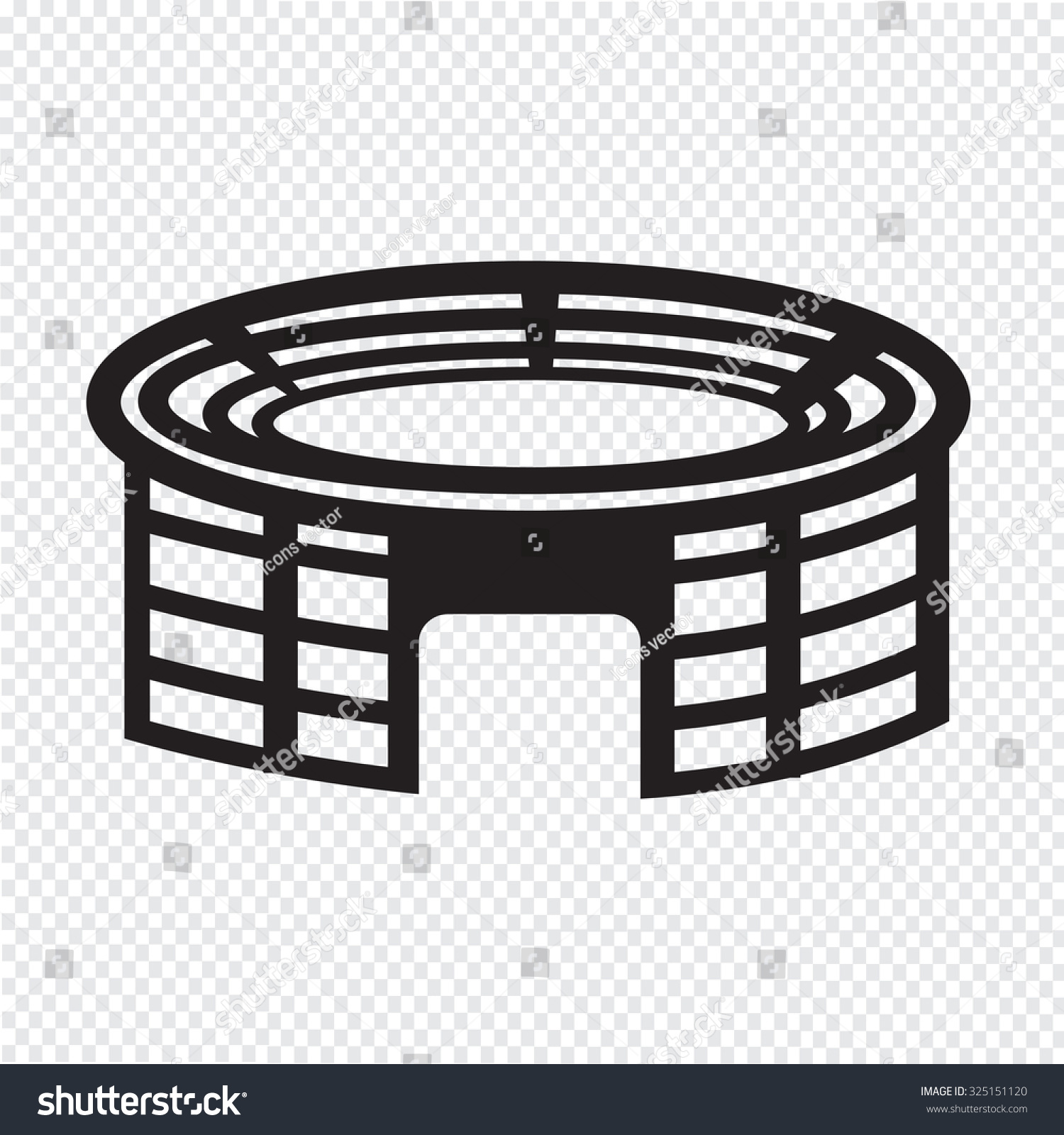 Stadium Icon Stock Vector (Royalty Free) 325151120 | Shutterstock