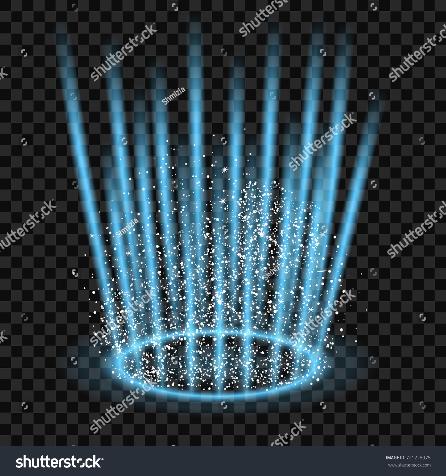 Stage Light Scene Particles On Transparent Stock Vector (Royalty Free ...